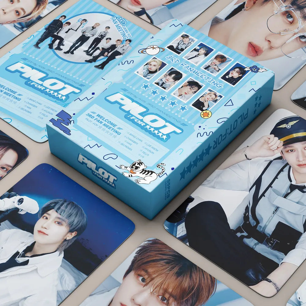 KPOP Stray Kids PILOT FOR 5-Star Lomo Cards 55pcs/set