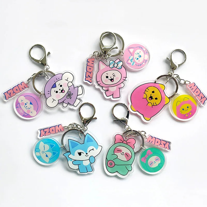 KPOP ITZY MDZY Three-Piece Acrylic Keychain